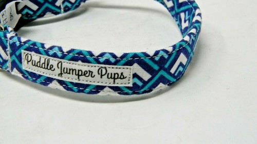 Puddle Jumper Pups Dog Collar Small -Blue/Green Pattern - NWOT ...