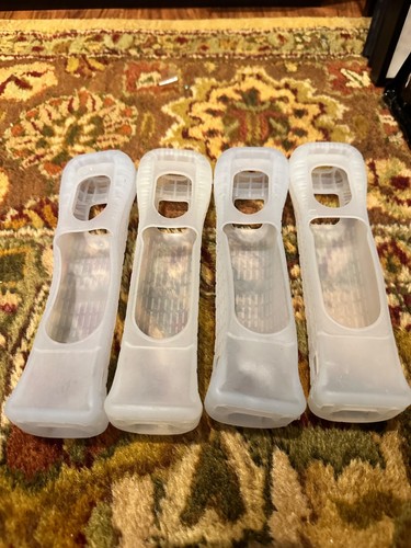 Wii Clear Silicone Skin Case Cover For Remote w/ Motion Plus Slot (4 ...