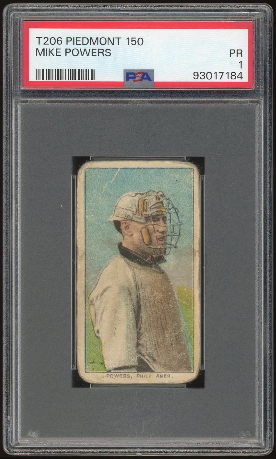 T206 Piedmont 150 Mike Powers PSA 1 *7184 SET BREAK | eBay