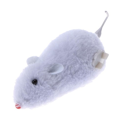 EY# Clockwork Mouse Toy Cat Plush Rat Mechanical Motion Interactive Toy ...