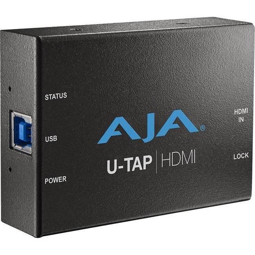 AJA U-TAP-HDMI-R0 HD/SD USB 3.0 Capture Device for Mac/Windows/Linux w ...