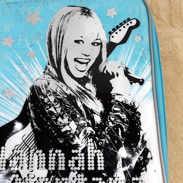 HANNAH Montana Lunch Box NEW Glitter Guitar Lunchbox NWT Turquoise ...