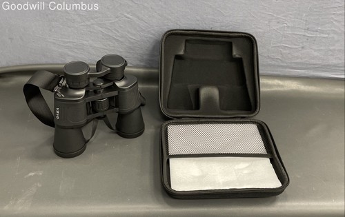 Vovo Binoculars 10x50 Magnification With Hard Case Strap & Lens Caps | eBay