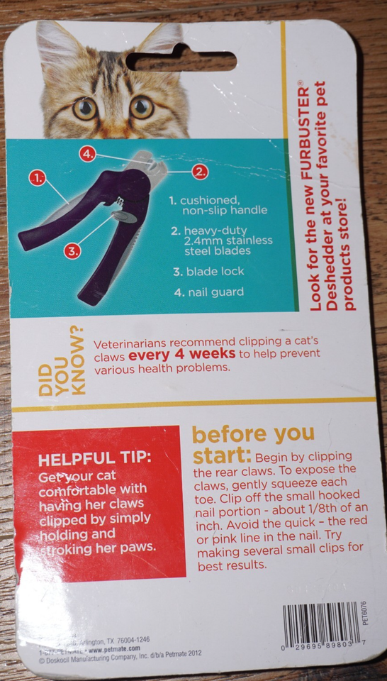 Petmate Cat Nail Clippers Cutter Pack with Nail Guard | eBay
