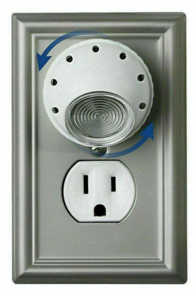 Intertek LED Night Light (500987) Light Sensing, Rotating, 0.4 Watt ...
