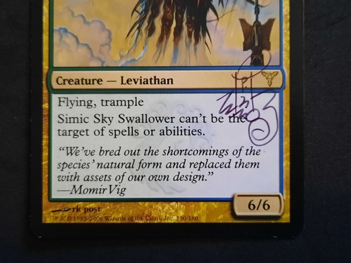 MTG Simic Sky Swallower-Artist Signed (rk post) - Dissension #130 | eBay