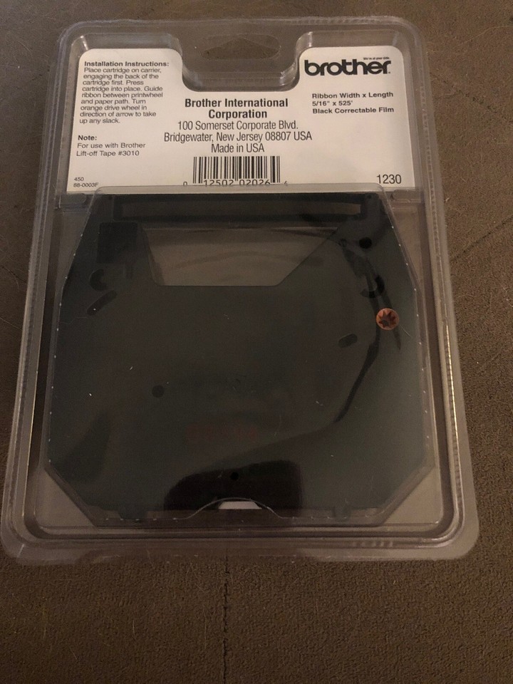 Sealed Brother 1230 Correctable 1030 Film Ribbon Black AX Series | eBay