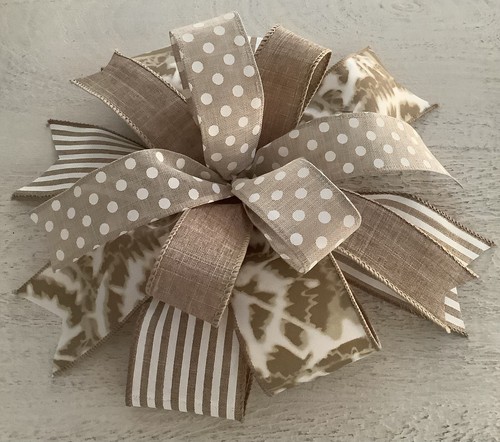 10" Beige Wreath Bow, Everyday Bow, Beige Lantern Bow - Handmade | eBay