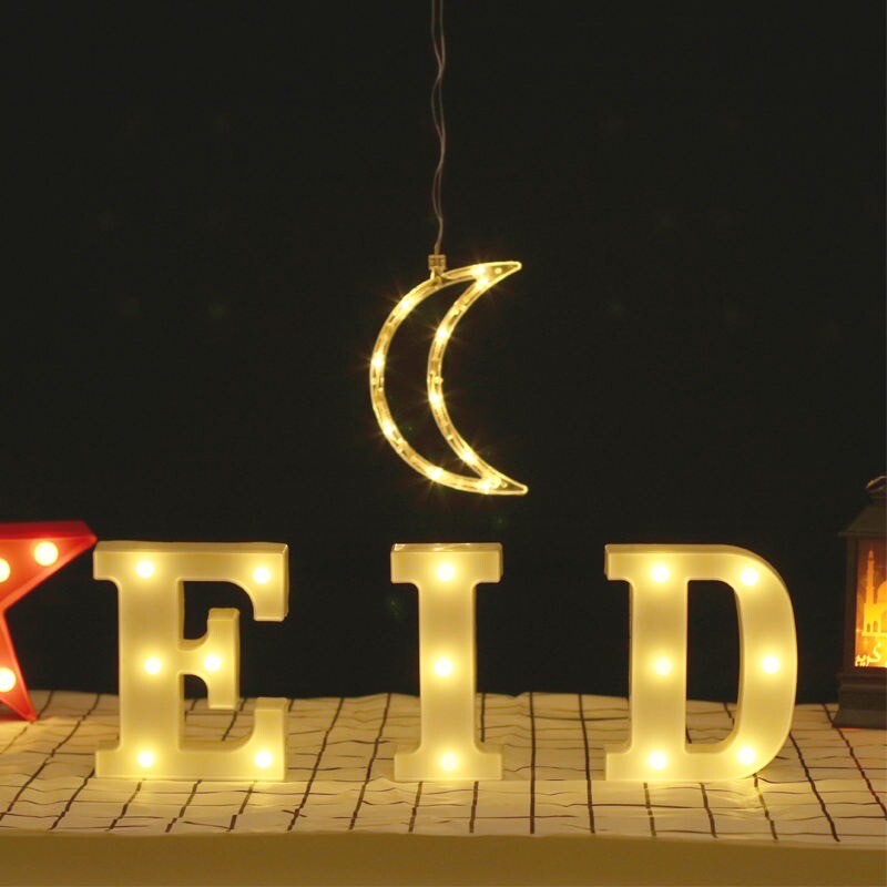 Ramadan LED Sign Lights Decorations Eid Kareem Mubarak Lights Boxes ...