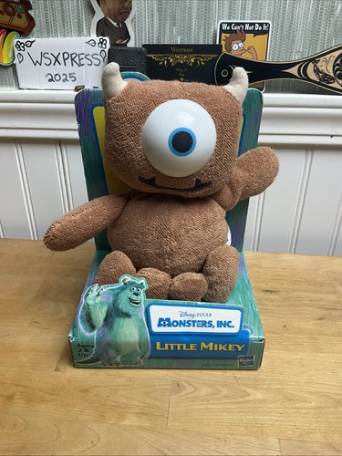 Monsters Inc Little Mikey Plush 10” Terry Cloth Plastic Eye 2001 Hasbro ...