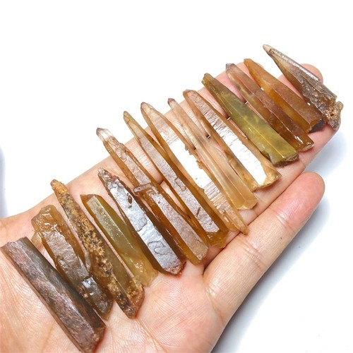 71g Natural Singing Lemurian Quartz Red Rabbit Hair Quartz Crystal ...
