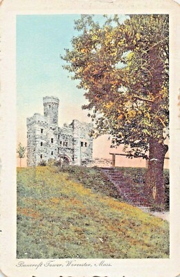 WORCESTER MASSACHUSETTS~BANCROFT TOWER~1911 POSTMARK POSTCARD | eBay