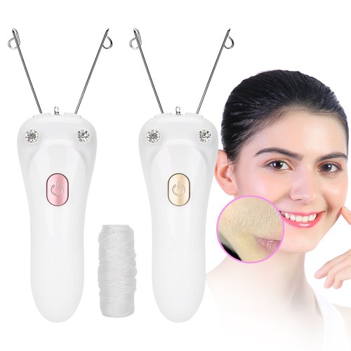 Facial Epilator Electric Face Hair Shaver Machine Removal Cotton Thread ...