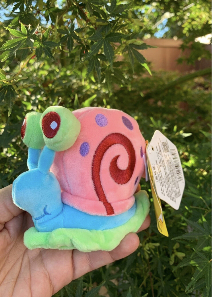 Nickelodeon Spongebob Cute Keychain Genuine Plush Gary The Snail | eBay