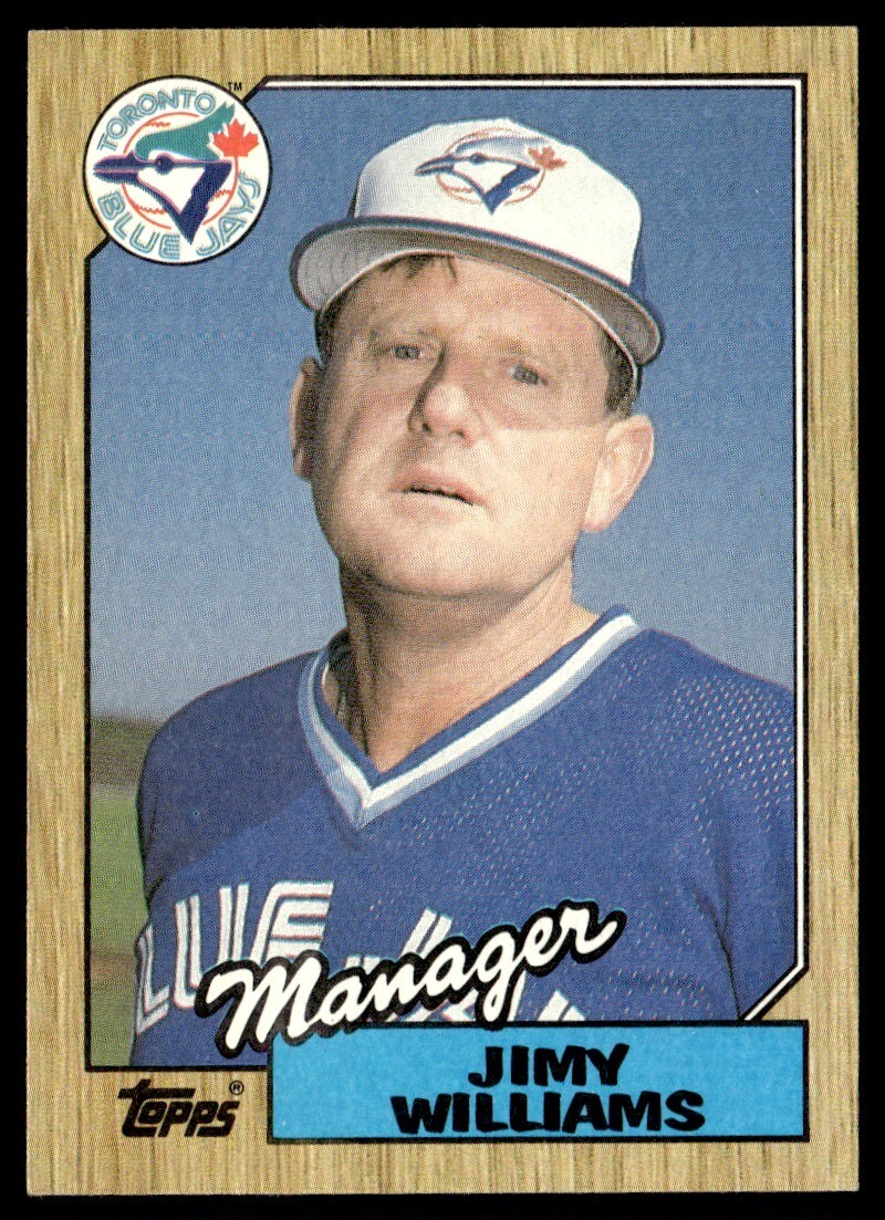 1987 Topps Jimy Williams Toronto Blue Jays #786 | eBay