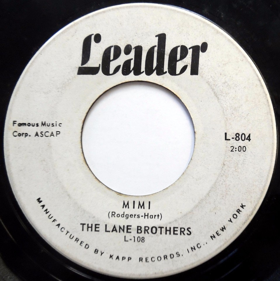 LANE BROTHERS 45 Two Dozen & A Half / Mimi TEEN Rocker 1960 w1384 | eBay