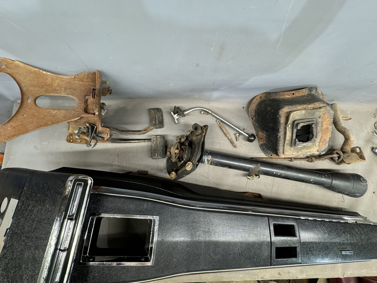 1967-1968 Ford Galaxie 4 Speed Center Console Shifter Z-Bar Tunnel Hump ...