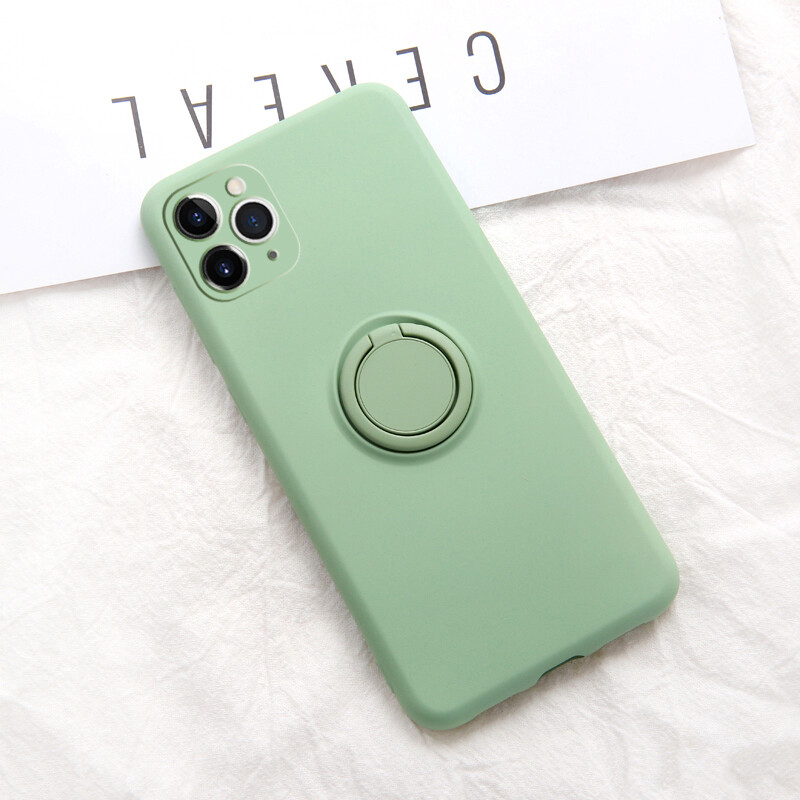For iPhone 17 16 15 14 13 12 Pro Max 11 Liquid Silicone Ring Holder ...