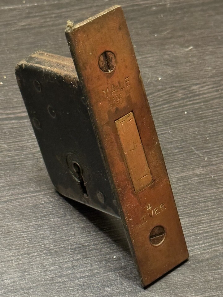 Vintage Antique Yale 4 Lever Door Lock | eBay
