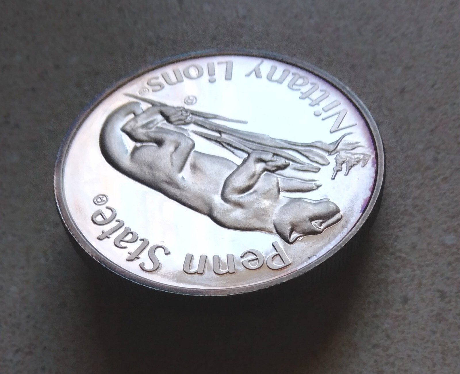 Penn State VS Oregon Ducks Football 1995 Rose Bowl .999 Silver Coin 1 ...