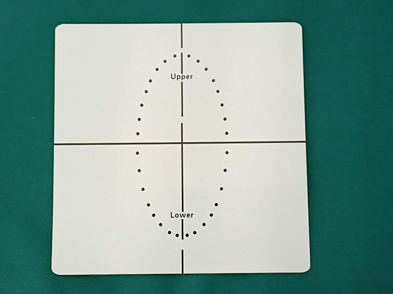 1pcs Endodontic Rubber Dam Template Dental Punch Hole Plate Guide Board ...