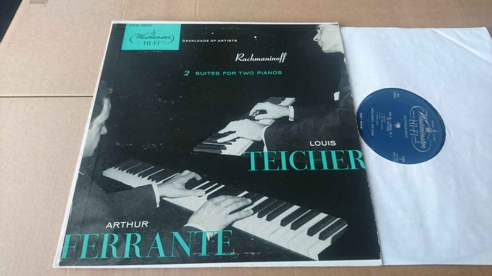 LOUIS TREICHLER ARTHUR FERRANTE RACHMANINOV 2 PIANO SUITES WESTMINSTER ...