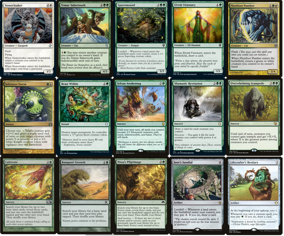 ELITE Commander Ramp/Draw/Huge Creature Deck - EDH - Karametra - 100 ...