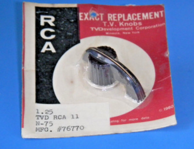 Vintage RCA 76770 TV Channel Selector Knob Exact Replacement by TVD RCA ...