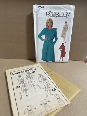 7223 Vintage Simplicity SEWING Pattern Misses Set of Dresses Size 14 ...