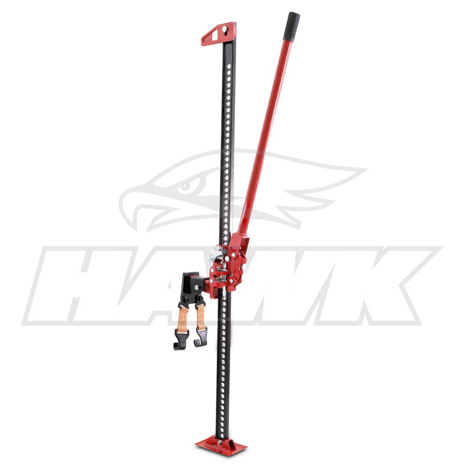 HAWK TOOLS 60" FARM JACK WITH LIFTING HOOKS ALL TERRAIN RECOVERY LIFT ...