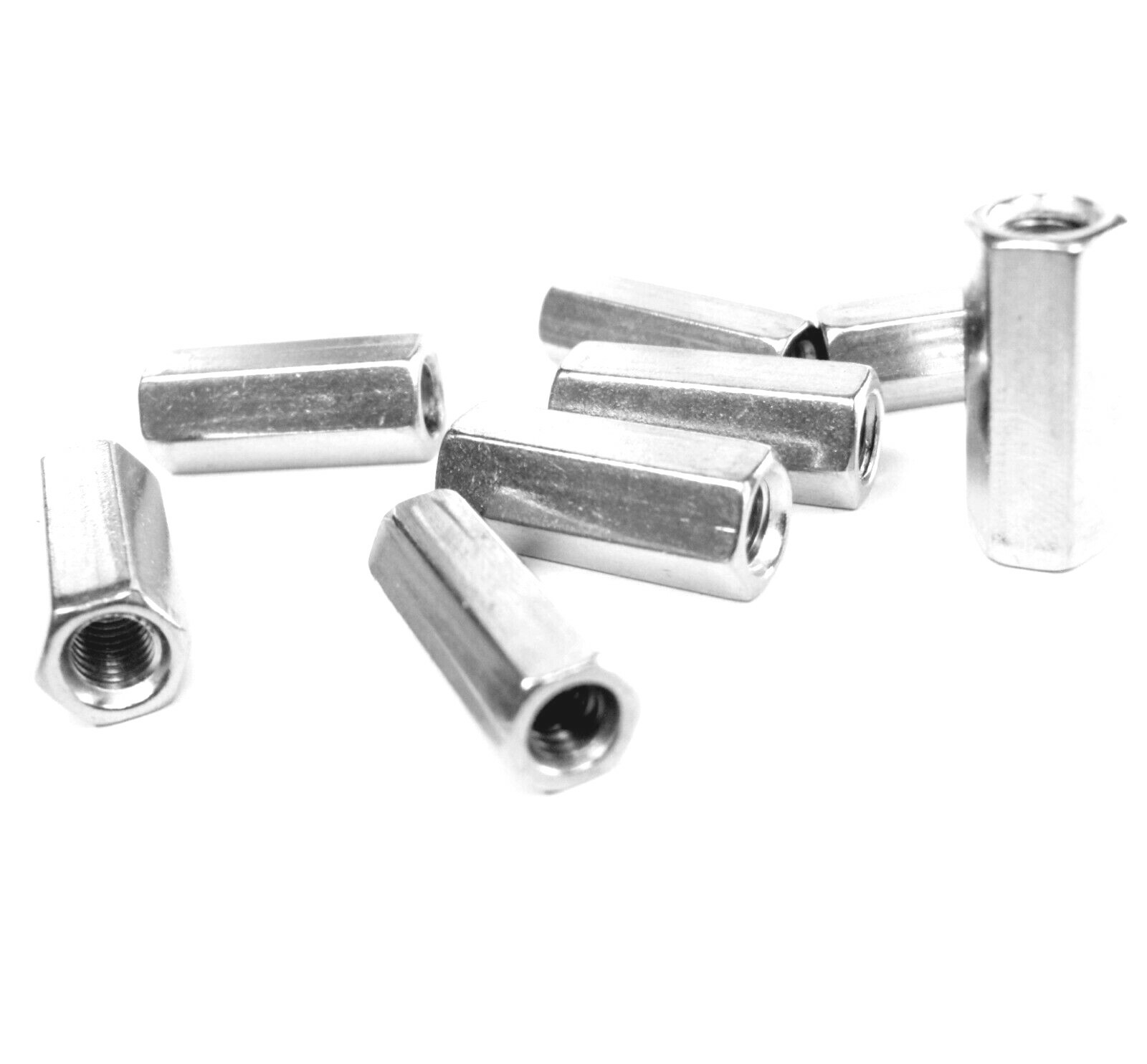 Langmutter 6x30 mm Gewindemuffen Edelstahl VA DIN 6334 Sechskant ...