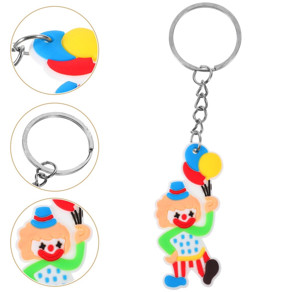 3 Pieces Women Key Chain Supplies Clown Chains Plush Keychain | eBay