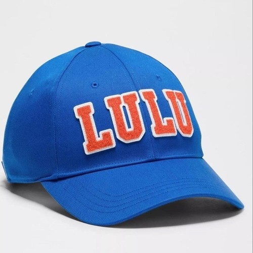 NWT Lululemon Unisex hat Ball Cap Galactic Blue/Orange S/M $42 SOLD OUT ...