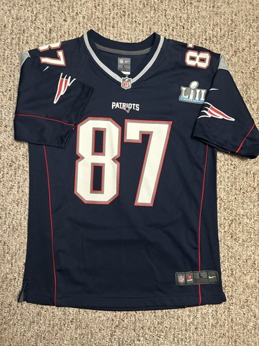 New England Patriots Rob Gronkowski #87 Navy Blue Jersey Kids Large L7 ...
