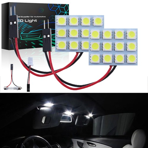 2x 6500k White Map Dome Trunk Interior Light 12 LED panels for Mazda ...