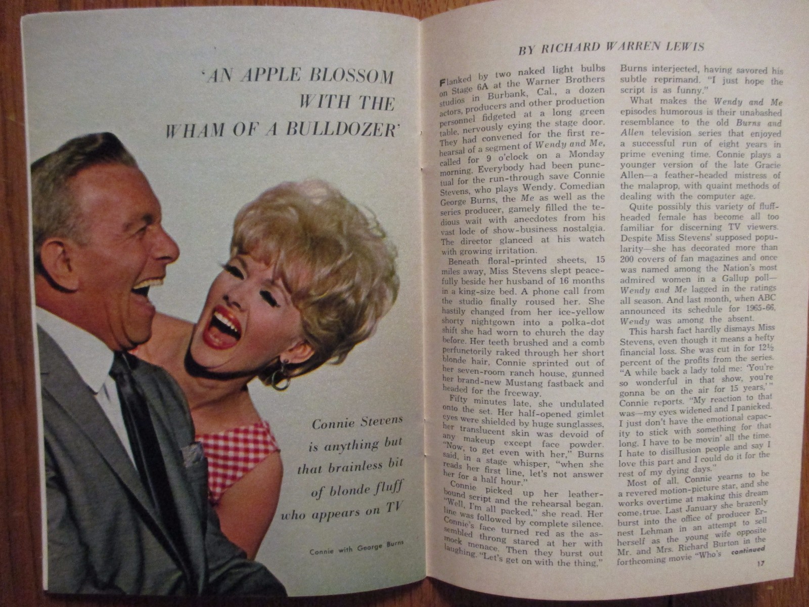 May 1-- 1965 TV Guide(WENDY AND ME/BOB BLAIR/CONNIE STEVENS/GEORGE ...