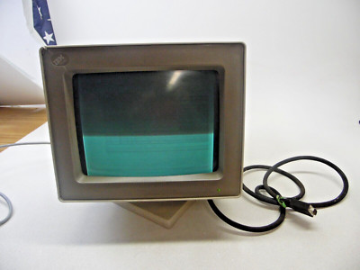VINTAGE IBM MONOCHROME COMPUTER MONITOR MODEL 8513001 POWERS ON | eBay