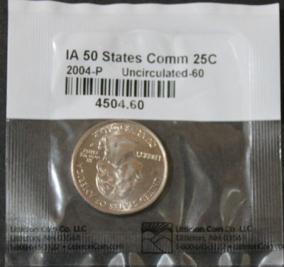 2004-P Iowa State Quarter - Uncirculated 60 - Littleton Coin Co. | eBay