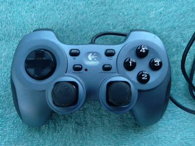 LOGITECH RUMBLE PAD 2 USB WIRED GAMEPAD GAME CONTROLLER G-UF13 BLUE ...