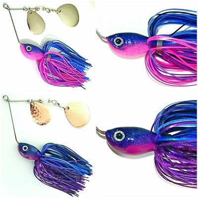 2x TANDEM SPINNER BAIT 7/8oz 25g FISHING LURES COD PERCH BASS | eBay ...