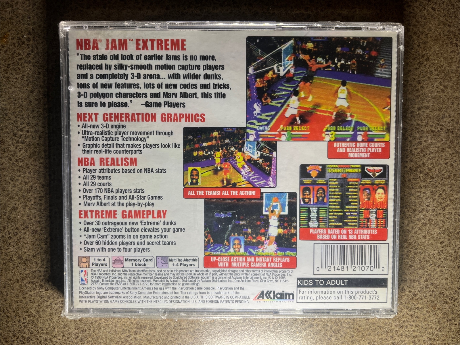 NBA Jam Extreme (Sony PlayStation 1, 1996) for sale online | eBay