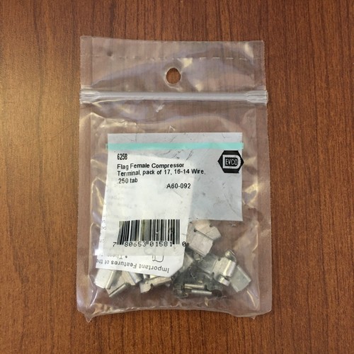 Devco Corporation FLAG FEMALE COMPRESSOR TERMINAL 16-14 WIRE RANGE 17 ...
