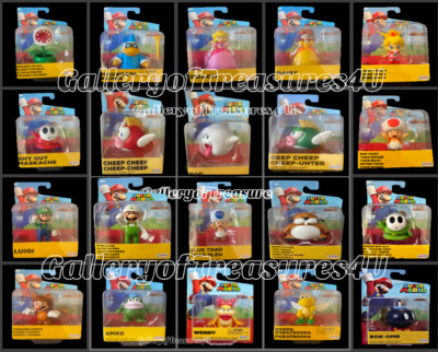 Super Mario 2.5" Figure Dry Bones Peach Monty Shy Guy Cheep Boo Spike ...