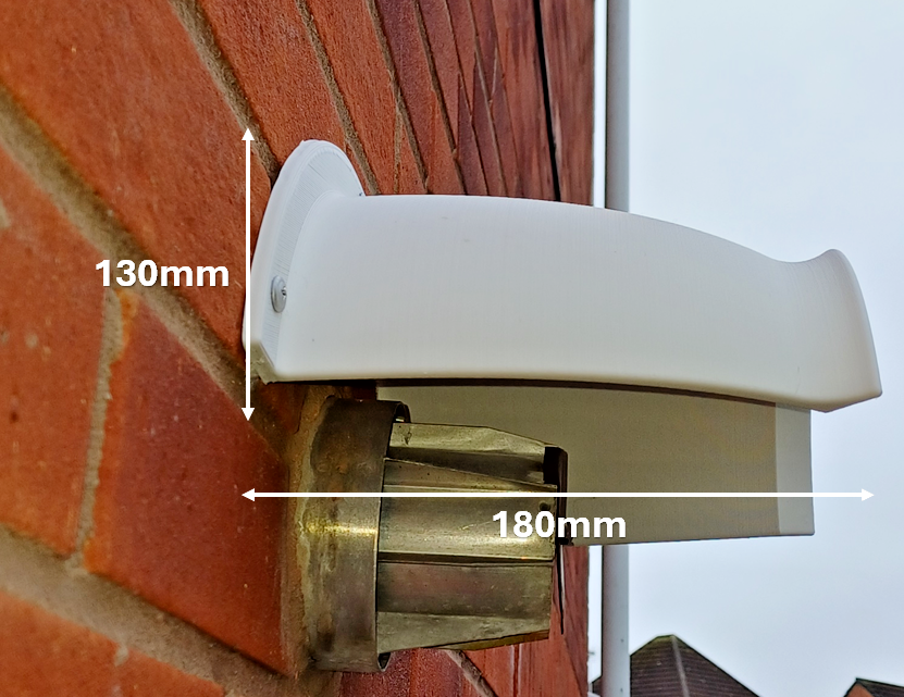 Cowl Guard-Boiler Flue Rain Cover - Black | eBay UK