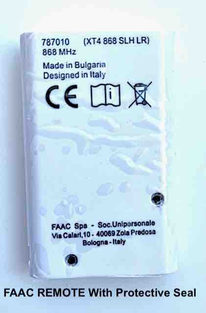 FAAC XT2 868Mhz Key Fob REMOTE CONTROL COPY | Grelly UK