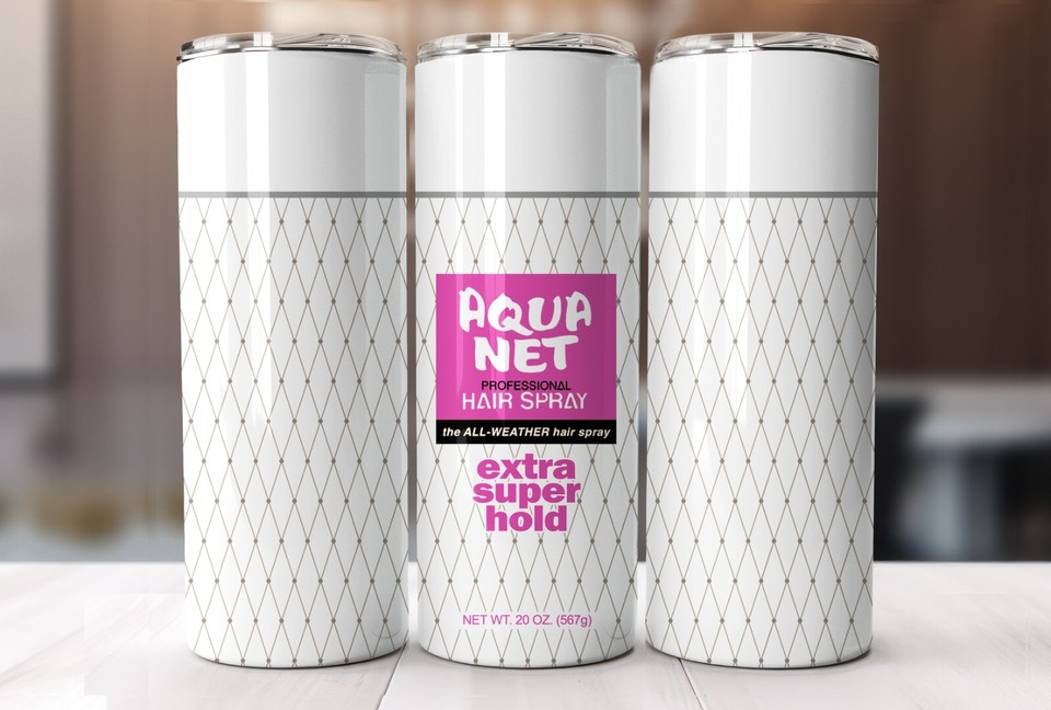 Aqua Net WHITE Extra Super Hold Hair Spray, 1980's Kid 20 oz Skinny ...