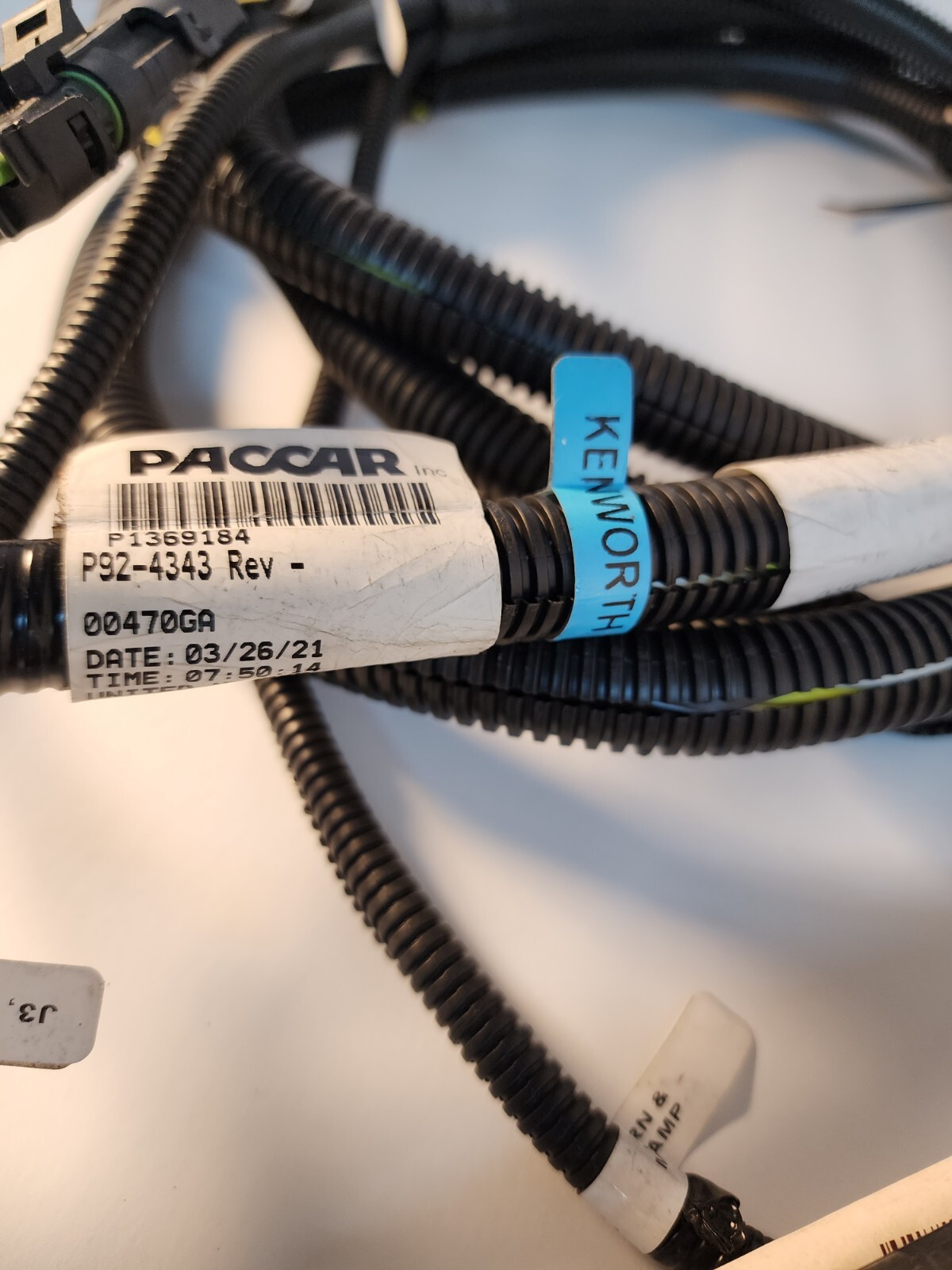 Genuine PACCAR P92-4343 Replacement Headlamp Wiring Harness for sale ...