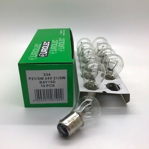 10 x Eurolec 334 P21/5W Brake Stop & Tail Light Bulb 294 24v 21/5w ...