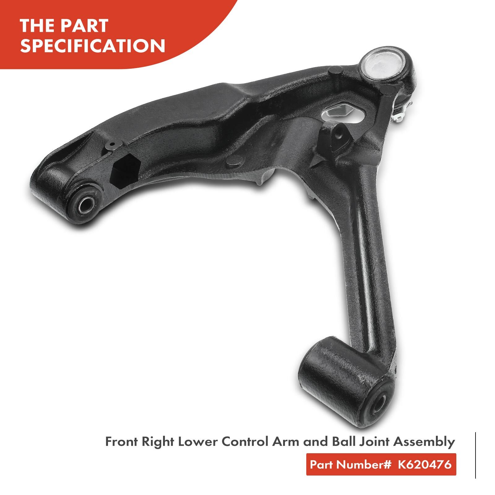 2x Front Lower Control Arm w/ Ball Joints for Dodge Dakota Durango ...