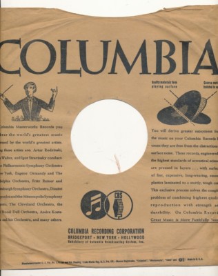 78 RPM Company logo sleeves-Post-War-COLUMBIA -Masterworks-materials | eBay